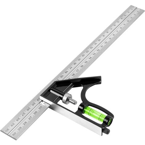 300 mm Kombinationswinkellineal, Kombinationswinkel aus Edelstahl ...