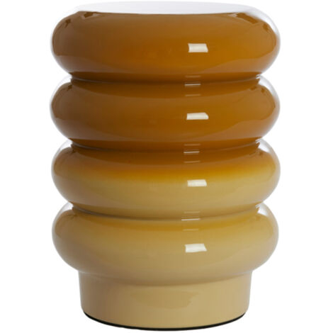 Tavolino Light & Living MIROGI in giallo ocra lucido – Ø30x39 cm