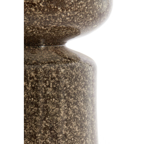 Tavolino KOTOR in ceramica marrone scuro di Light & Living