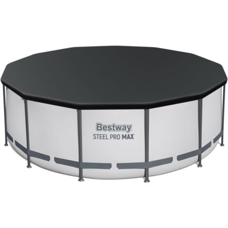 Bestway 5618W Frame Pool Steel Pro MAX Swimmingpool rund Ø396x122cm Komplett-Set