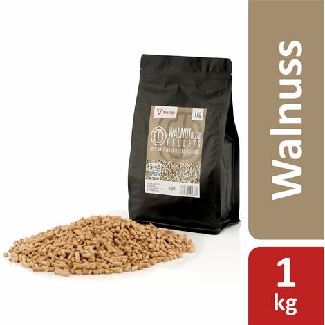 BBQ-Toro 1 kg Walnut Blend Pellets hecho 100% de madera Walnut Pellets