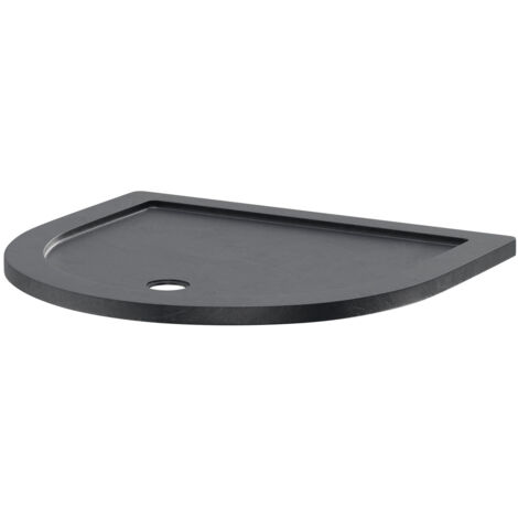 Pearlstone Slate 1050mm x 950mm x 40mm D Shaped Shower Tray