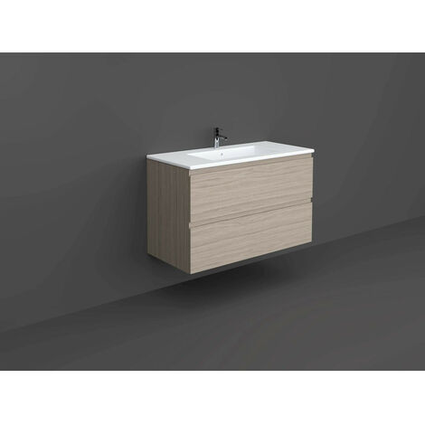 RAK Joy Grey Elm 1000mm Wall Hung Vanity Unit - JOYWH100EGY