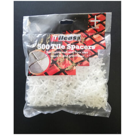 Tileasy Bag of 500 3mm Tile Spacers - LS500/3MM