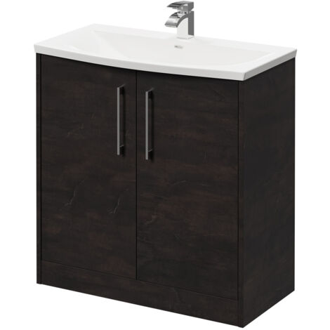 Wholesale Domestic Horizon Metallic Slate 800mm Floor Standing Vanity ...