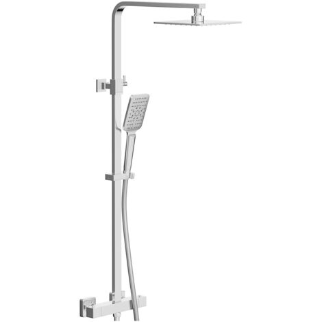 Wholesale Domestic Riviera Square Thermostatic Rigid Riser and Handset ...