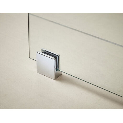 Nuie Chrome Wetroom Shower Screen Support Foot & Wall Bracket - WRSF001