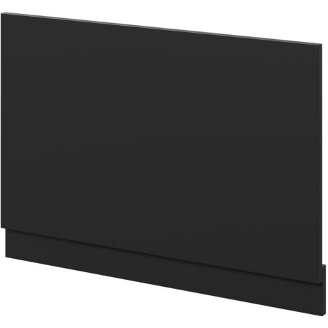 Wholesale Domestic Carlo Matt Black MDF 800mm End Bath Panel with Plinth