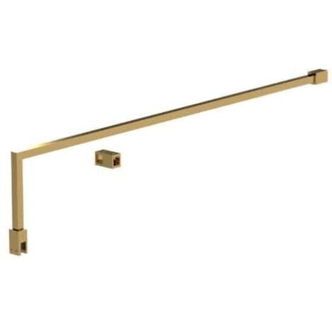 Nuie Brushed Brass 1000mm Square Shower Screen Support Bar - FIX025