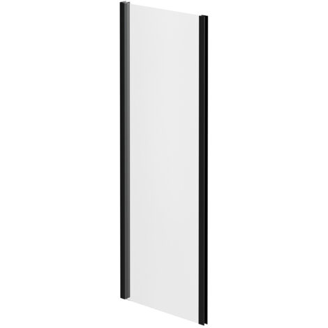 Colore Matt Black 700mm Shower Enclosure Side Panel