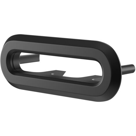 Colore Oval Matt Black Basin Overflow Insert