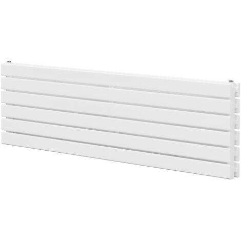 Hudson White 452mm x 1600mm Horizontal Double Panel Radiator