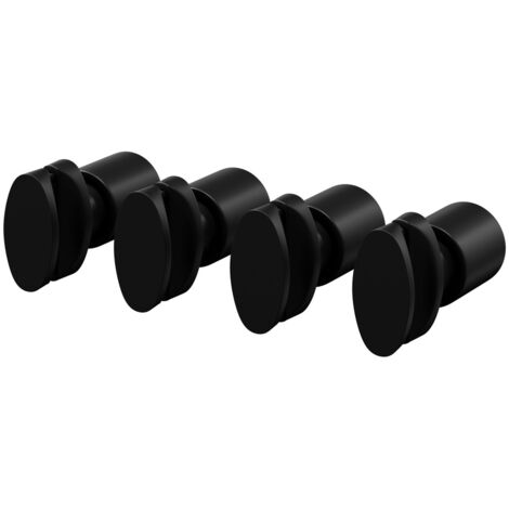 Colore Boone Matt Black Set of 4 Horizontal Radiator Brackets