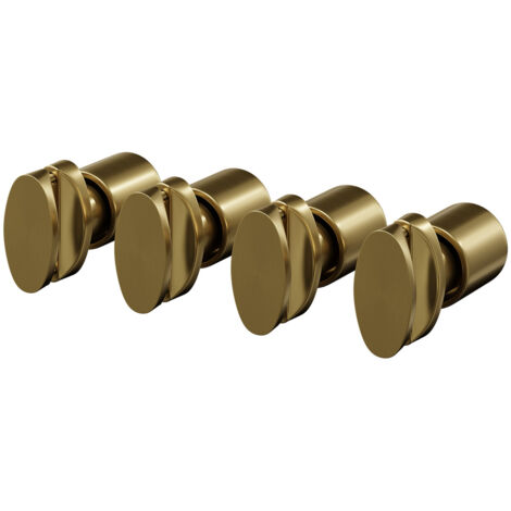 Colore Boone Brushed Brass Set of 4 Horizontal Radiator Brackets