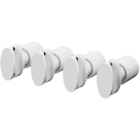 Boone Set of 4 White Horizontal Radiator Brackets