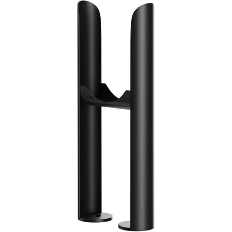 Colore Colosseum Matt Black Floor Mounting Feet for Double Panel Radiators