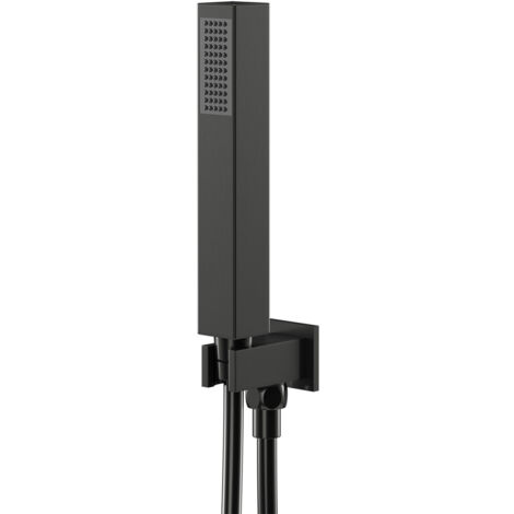 Colore Square Gunmetal Grey Shower Outlet Holder and Kit