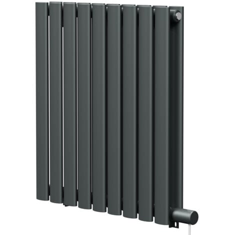 Boone Anthracite 600mm x 540mm Horizontal Electric Double Panel Radiator