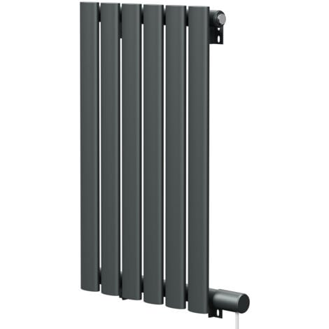 Boone Anthracite 600mm x 360mm Horizontal Electric Single Panel Radiator