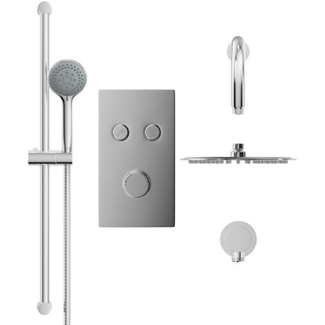 Wholesale Domestic Circo Polished Chrome Concealed Push Button Twin ...