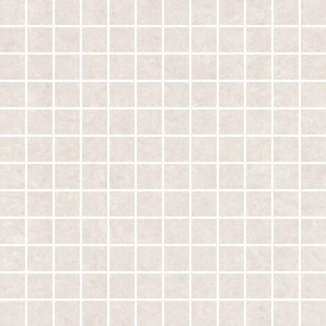 RAK Lounge Light Ivory Unpolished 30cm x 30cm Sheet 2.5cm x 2.5cm ...