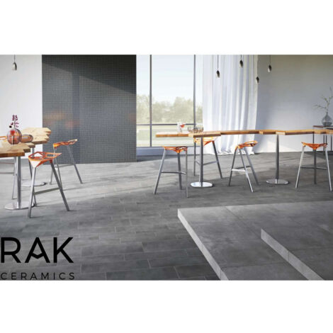 RAK Surface Cool Grey Matt 30cm x 30cm Sheet Linear Bricks Porcelain ...