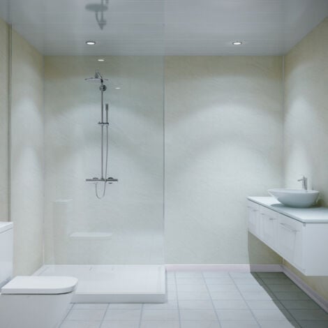 Multipanel Classic Riven Marble 2400mm x 900mm Hydro-Lock Tongue ...