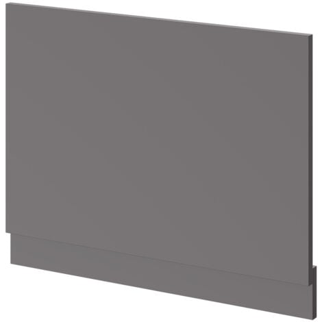 Gloss Grey MDF 700mm End Bath Panel