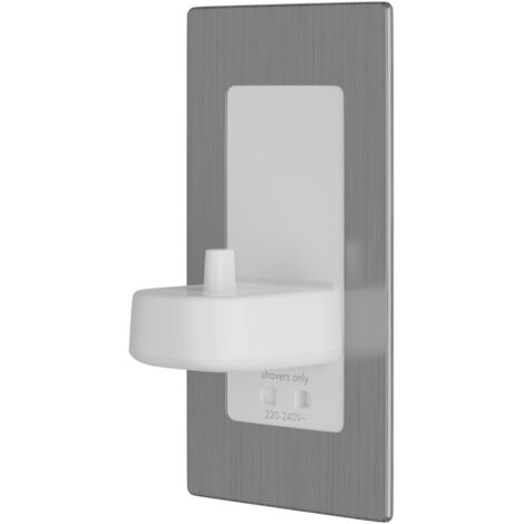 Proofvision Brushed Steel In-Wall Electric Toothbrush Charger and ...