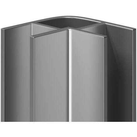 WholePanel 5mm Silver Wall and Ceiling Panel External Corner Trim