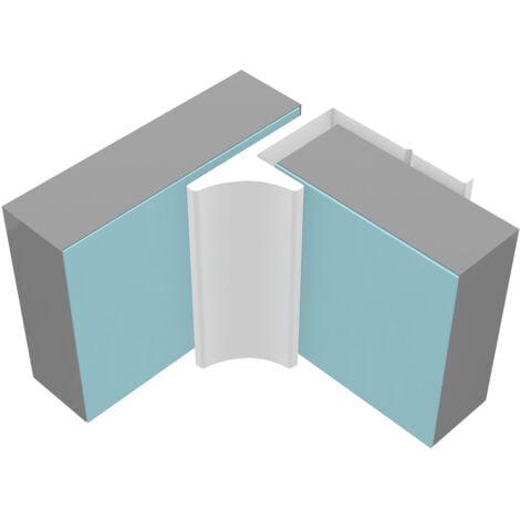 Multipanel Classic 11mm Wall Panel Last Panel Profile Trim Type Y White