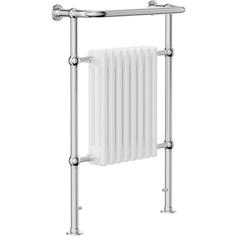 Windsor Chrome and White 950mm x 660mm Traditional Radiator