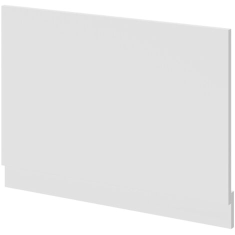 Gloss White MDF 750mm End Bath Panel with Plinth