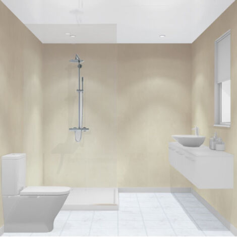 Multipanel Classic Marfil Cream 2400mm x 598mm Hydro-Lock Tongue ...