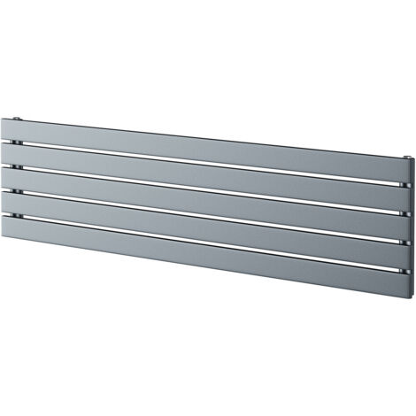 Hudson Anthracite 376mm x 1800mm Horizontal Single Panel Radiator