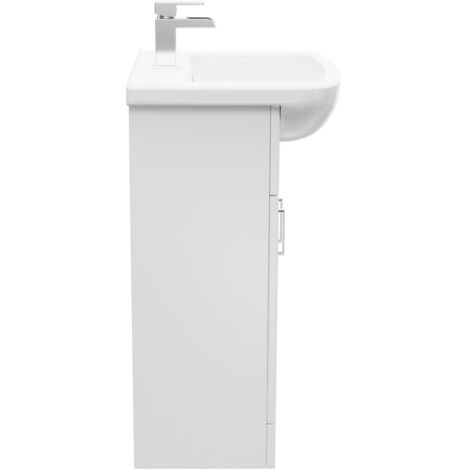 Wholesale Domestic Modena Gloss White 550mm Vanity Unit and Basin with ...