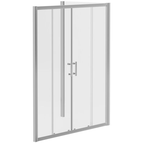 Wholesale Domestic Series 6 Chrome 1600mm x 900mm Double Sliding Door ...
