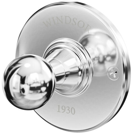 Windsor 1930 Traditional Polished Chrome Wall Mounted Robe Hook