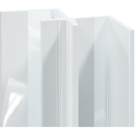 WholePanel 10mm White Aluminium Wall Panel Internal Corner Trim