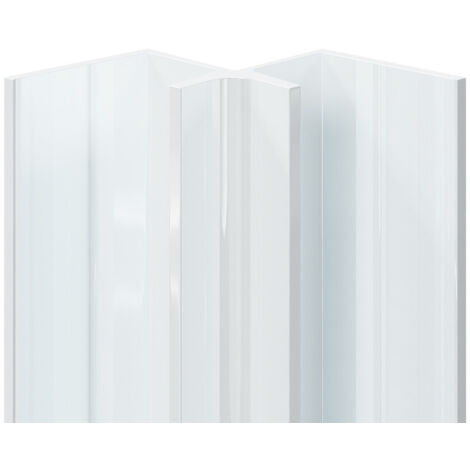 WholePanel 10mm White Aluminium Wall Panel Internal Corner Trim