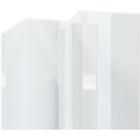 WholePanel 10mm White Aluminium Wall Panel Internal Corner Trim