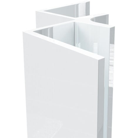 WholePanel 10mm White Aluminium Wall Panel Internal Corner Trim