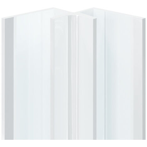 WholePanel 5mm White Aluminium Wall and Ceiling Panel Internal Corner Trim