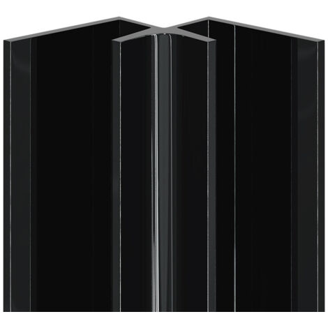 WholePanel 5mm Black Wall and Ceiling Panel Internal Corner Trim