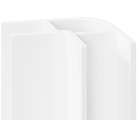 WholePanel 5mm White Wall and Ceiling Panel External Corner Trim