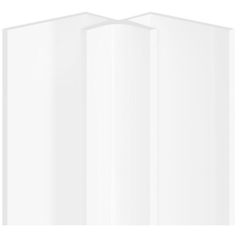 WholePanel 5mm White Wall and Ceiling Panel Internal Corner Trim