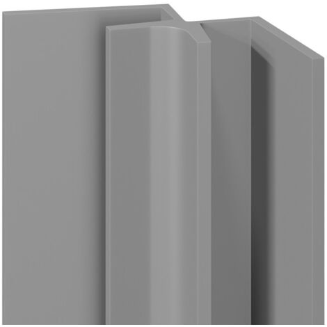 WholePanel 5mm Grey Wall and Ceiling Panel Internal Corner Trim