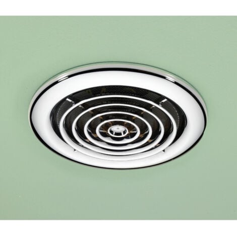 HiB Cyclone Chrome Wet Room Inline Extractor Fan - 33400