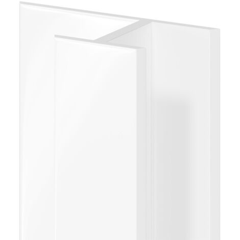WholePanel 5mm White Wall and Ceiling Panel H Joint Trim