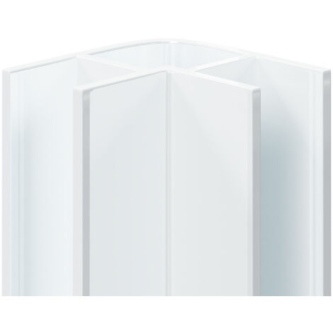 WholePanel 5mm White Aluminium Wall Panel External Corner Trim